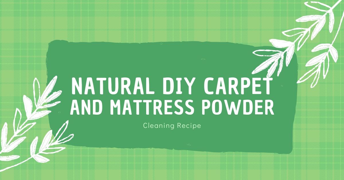 Natural DIY Carpet & Mattress Cleaning Powder | Just Pure Drops ...